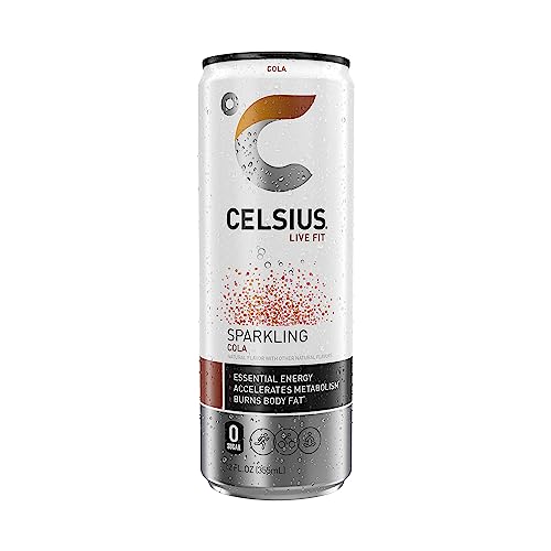 CELSIUS Sparkling Cola, Functional Essential Energy Drink 12 Fl Oz (Pa ...