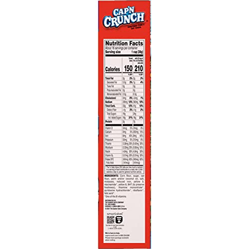 Cap'n Crunch Cereal, Original, 22.1oz Box – JerkyPro