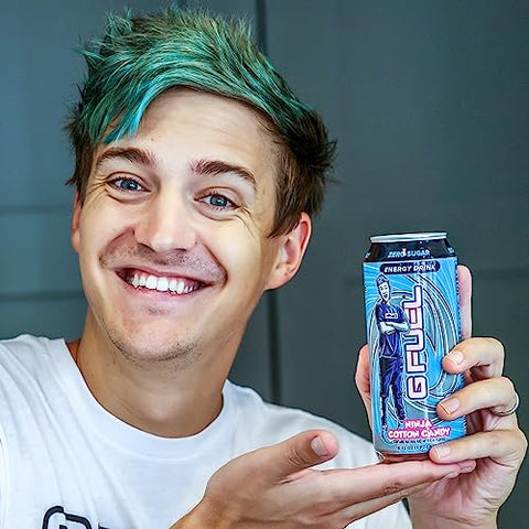 G Fuel Ninja Cotton Candy Energy Drink, 16 oz can, 12-pack case – JerkyPro