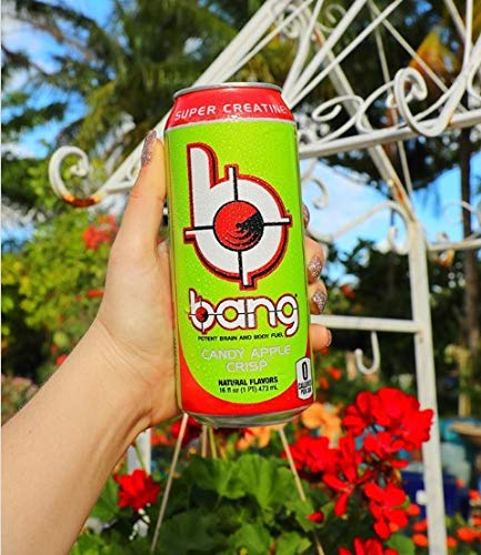 Bang Candy Apple Crisp Energy Drink, 0 Calories, Sugar Free with Super ...
