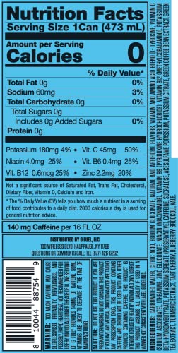 G Fuel Ninja Cotton Candy Energy Drink, 16 oz can, 12-pack case – JerkyPro