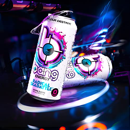 Bang Energy Radical Skadattle, Sugar-Free Energy Drink, 16-Ounce (Pack ...