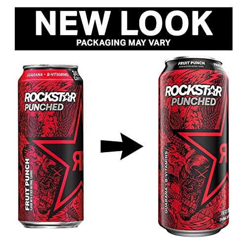 Rockstar Energy Drink Punched Berry Sangria, 16oz Cans (12 Pack) – JerkyPro
