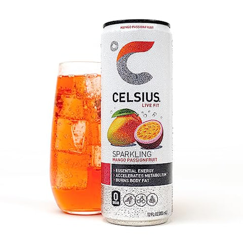 CELSIUS Sparkling Mango Passionfruit, Functional Essential Energy Drin ...