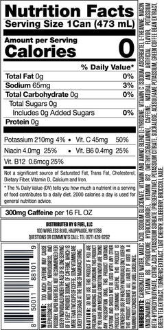 G Fuel Berry Bomb Energy Drink, 16 oz can, 12-pack case – JerkyPro