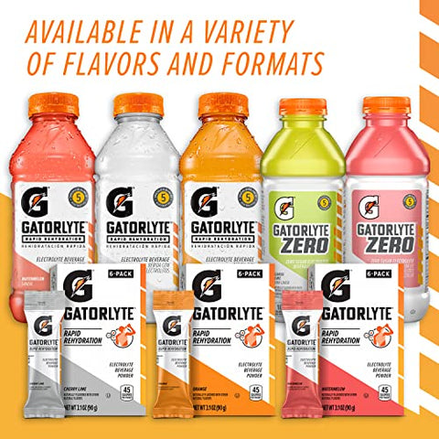 Gatorlyte Zero Electrolyte Beverage, Strawberry Kiwi, Zero Sugar Hydra ...